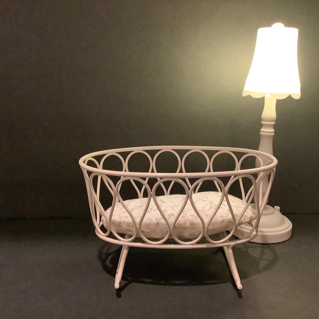 1/8, 1/6 Sweet Miniature CRADLE Rabbits, Bunnies, Mice, Barbie, Blythe ...