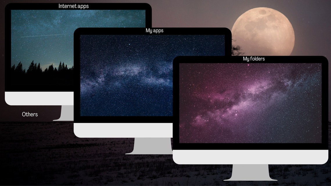 Desktop Organizer Wallpaper Computer Wallpaper Desktop | Etsy