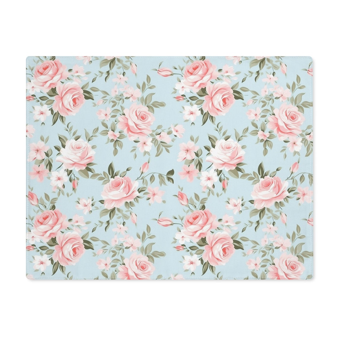 Pastel Roses Placemat, Pink Floral Placemat, Shabby Chic Roses Decor ...