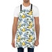 Mediterranean Lemons Apron, Floral Kitchen Apron, Lemon Decor, Baking ...