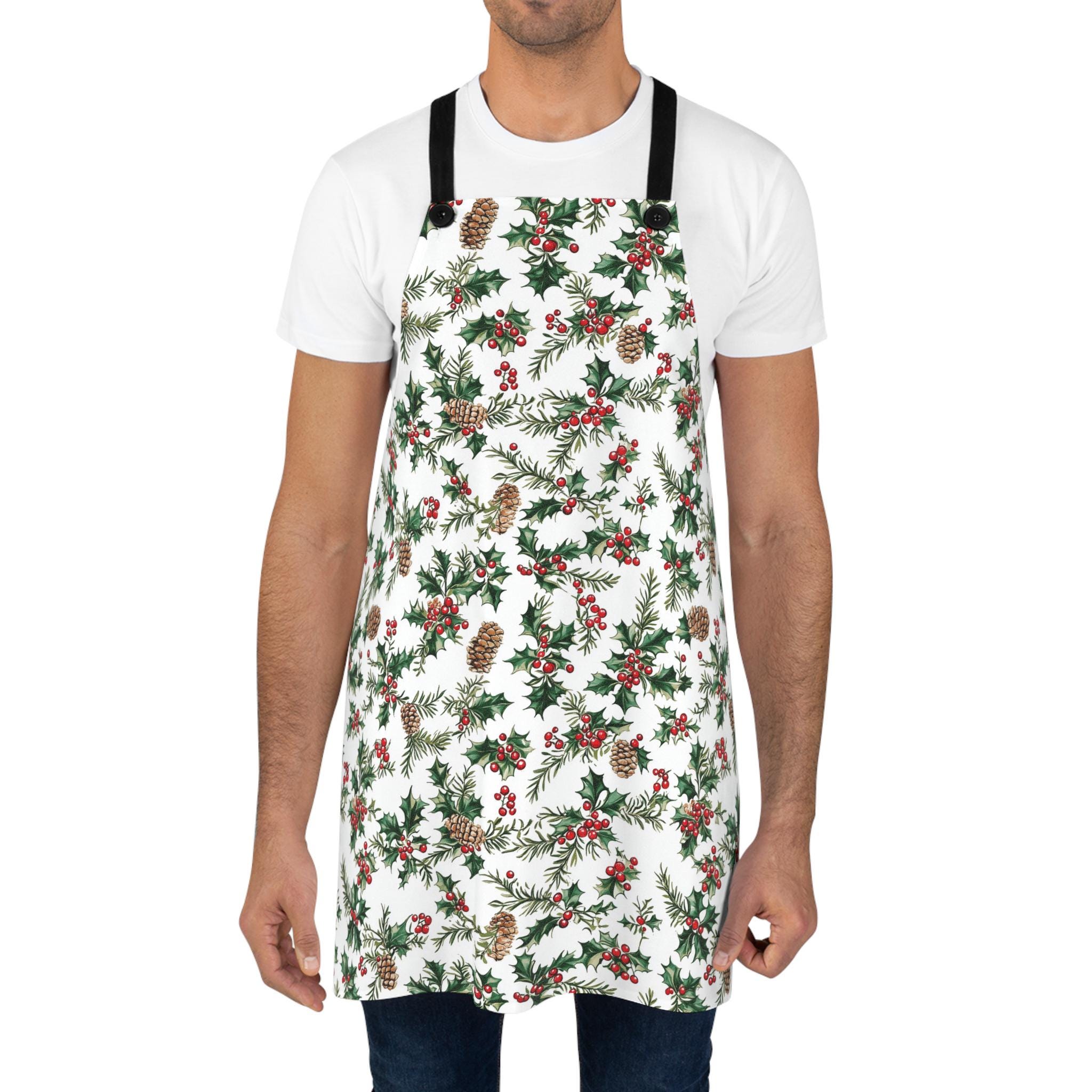 Winter Apron, Festive Holiday Aprons, Christmas Apron, Holiday Baking ...