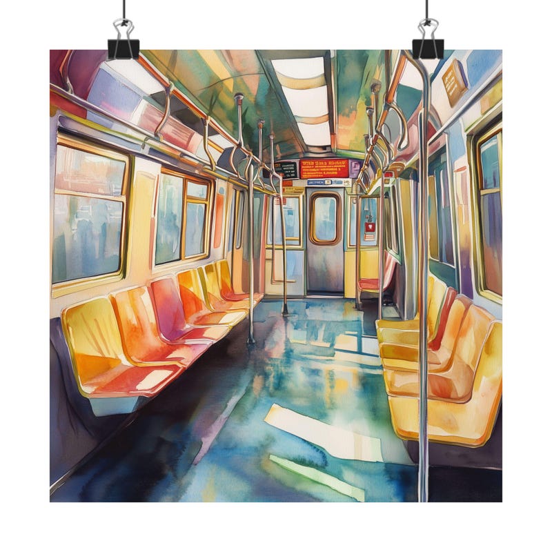 Subway Poster - Etsy
