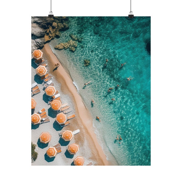 Aerial Beach Print - Etsy