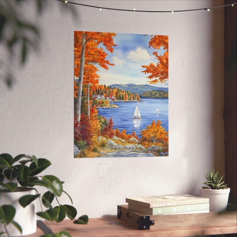 Alton Bay New Hampshire Print, Lake Winnipesaukee Art, Watercolor ...