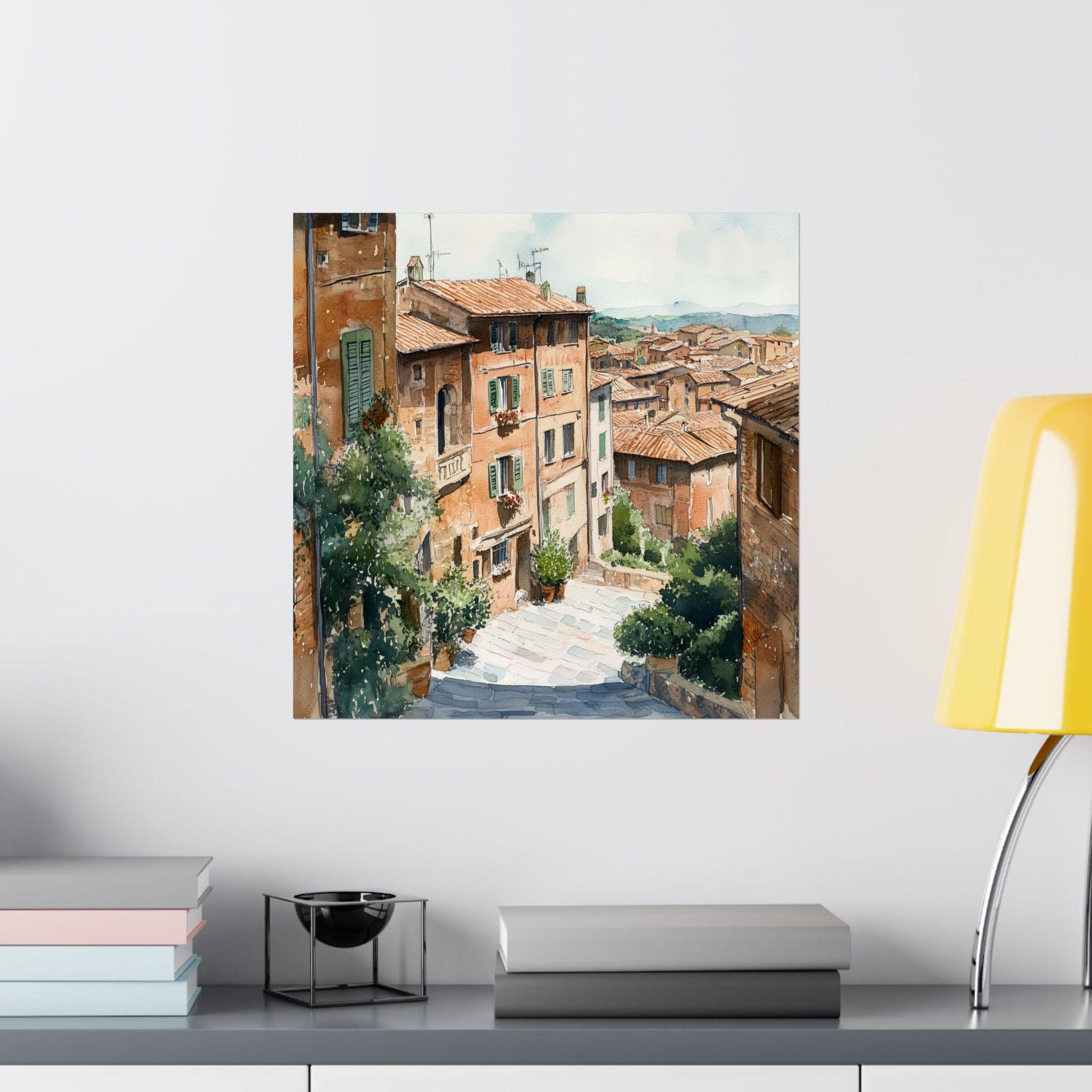 Siena Art, Tuscany Italy Print, Italian Wall Art, Streetscape ...