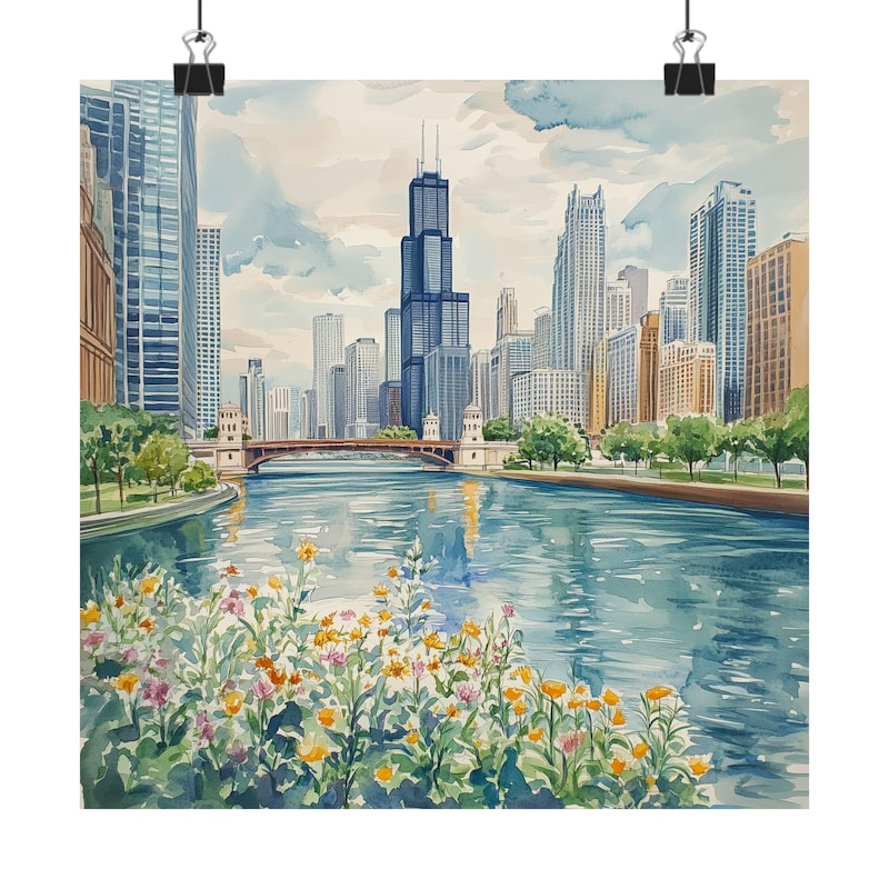 Chicago Artwork - Etsy