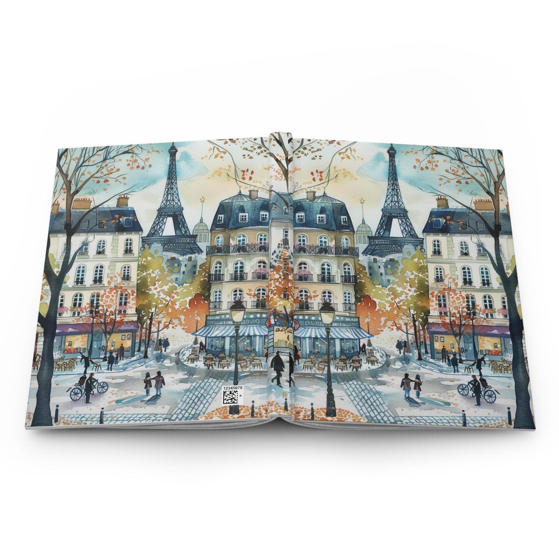 Paris Travel Journal, Eiffel Tower, France Hardcover Journal (A5 ...