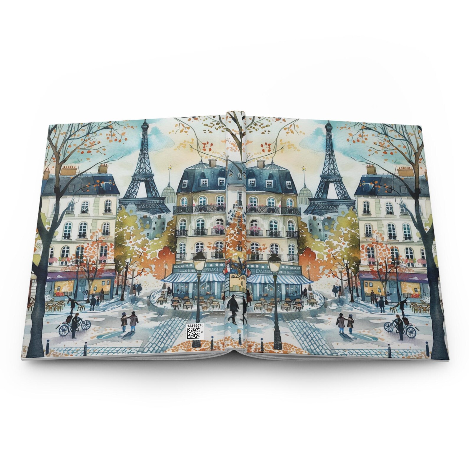 Paris Travel Journal, Eiffel Tower, France Hardcover Journal (A5 ...