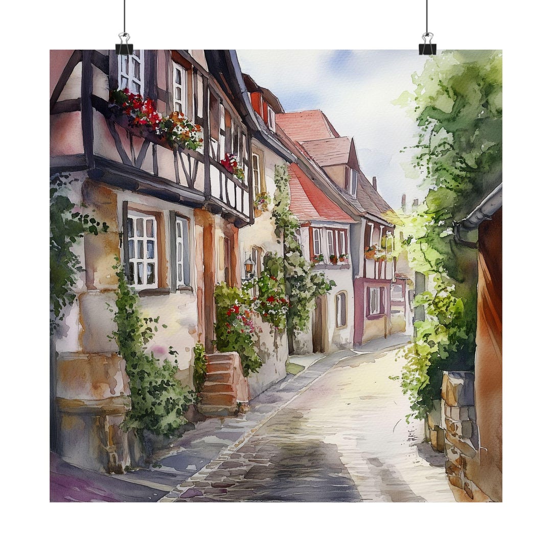 Heppenheim Germany Art, German Wall Art Print, Quaint European ...