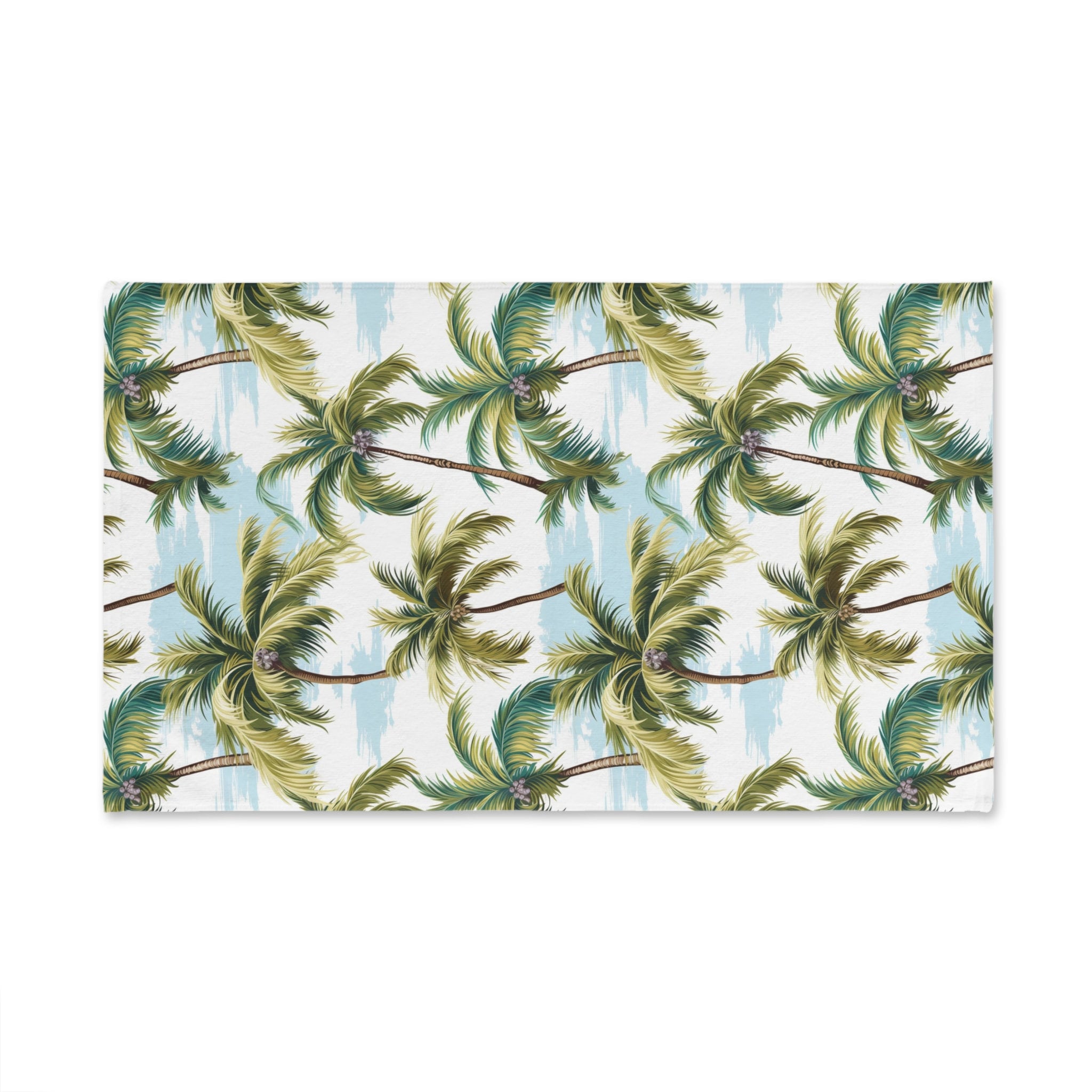 Palm Tree Hand Towel, Beachy Hand Towel, Tropical Guest Bathroom Towel ...