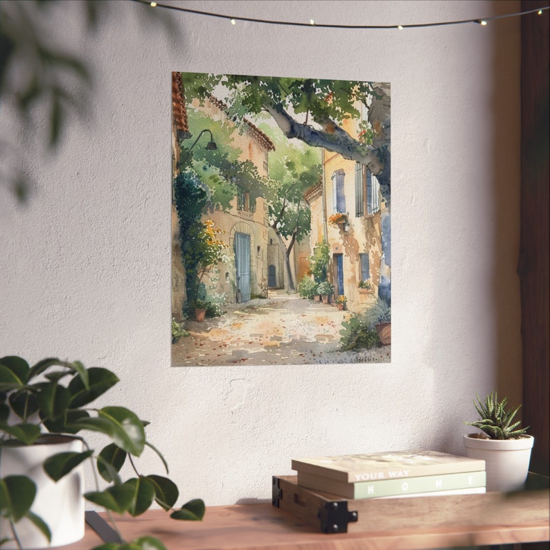 Southern France Painting, Aix-en-provence Artwork, Quaint Colonial ...
