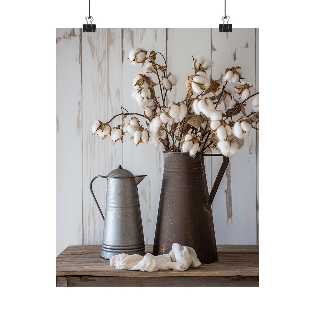 Vintage Watering Can Print, Antique Image, Rustic Still Life Print ...