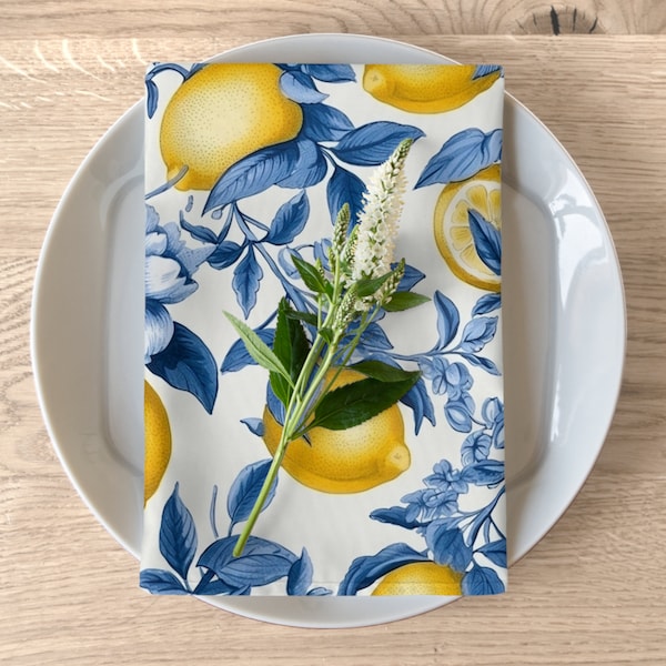 Lemon Napkins - Etsy