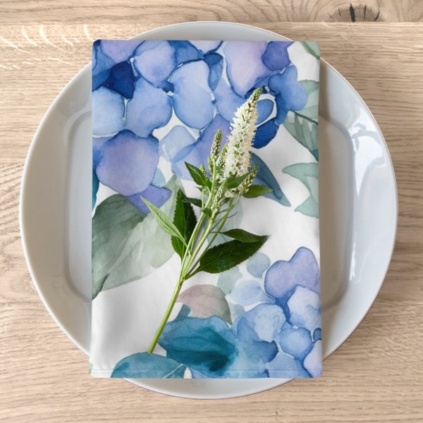 Hydrangea Napkins - Etsy