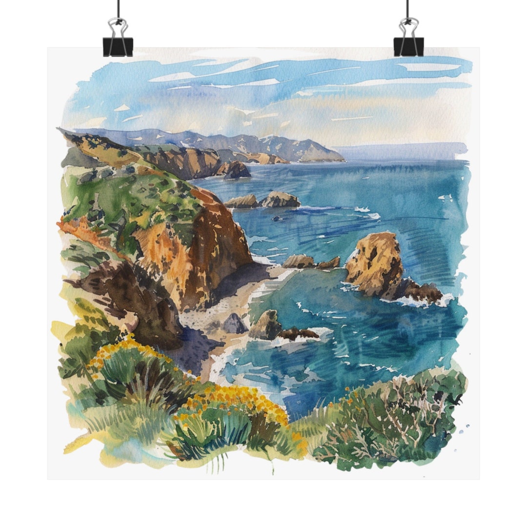 Channel Islands National Park Art, Watercolor Print, Channel Island ...