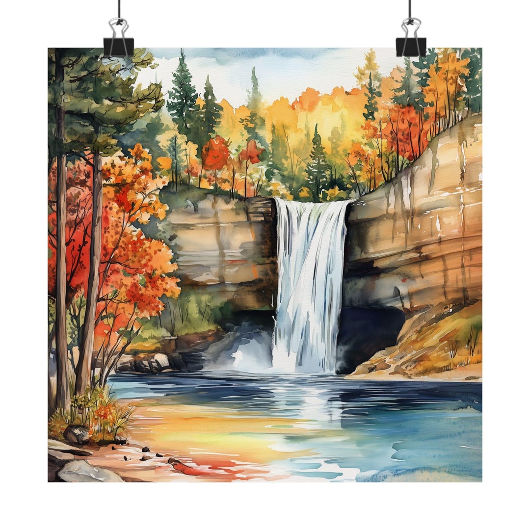 Michigan Art, Pictured Rocks National Lakeshore, Fall Wall Art ...