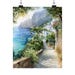 Capri Italy Watercolor Print: Mediterranean Seascape Travel Poster Gift ...