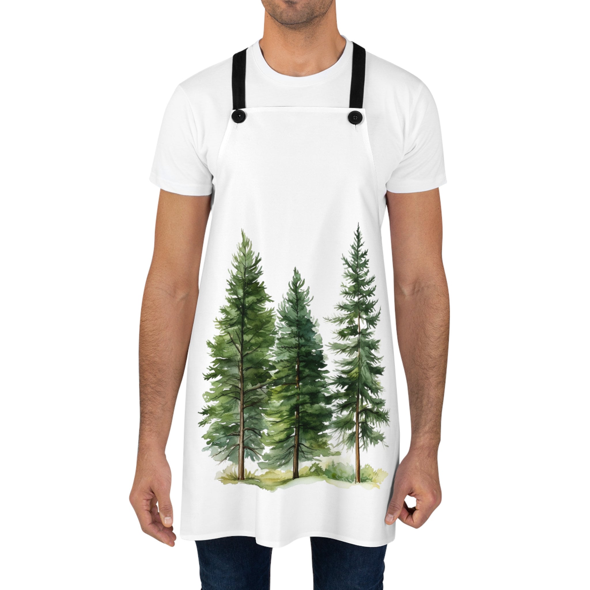 Pine Tree Apron Rustic Cabin Apron Rustic Pine Apron - Etsy