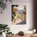 Èze Art, French Watercolor Painting, Southern France Seascape Print ...