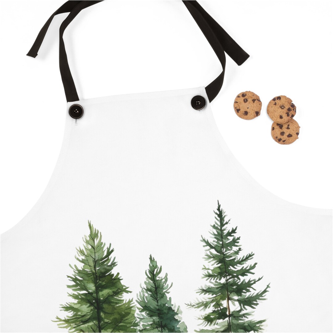 Pine Tree Apron, Rustic Cabin Apron, Rustic Pine Apron, Woodland ...