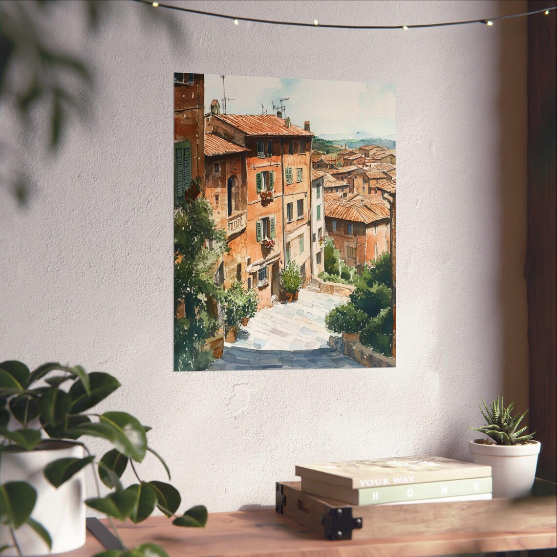 Siena Art, Tuscany Italy Print, Italian Wall Art, Streetscape ...