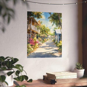Key Largo Art, Florida Keys Watercolor Painting, Florida Travel Gift ...