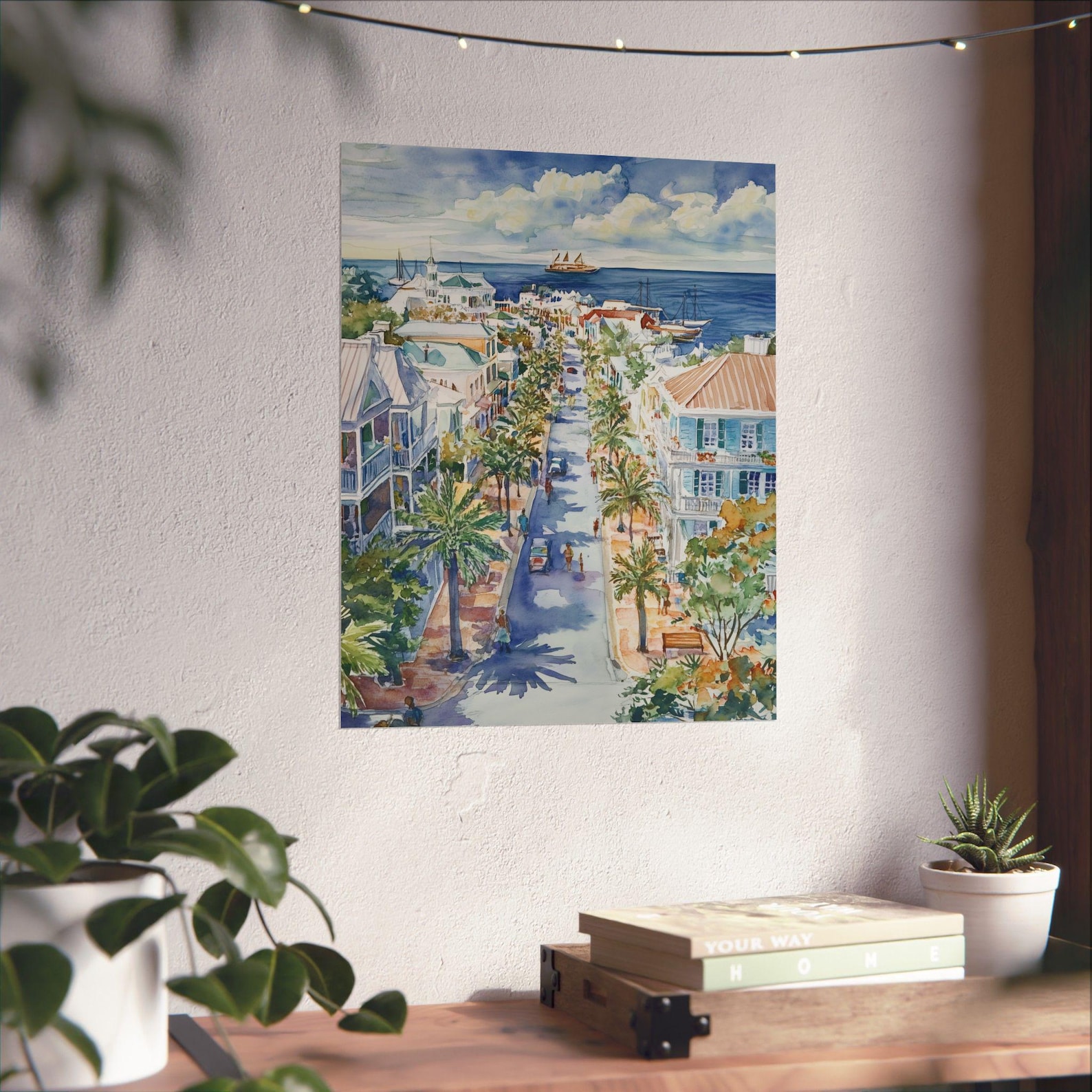 Duval Street Art, Key West Wall Art, Mallory Square, Florida Artwork ...