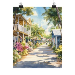 Key Largo Art, Florida Keys Watercolor Painting, Florida Travel Gift ...