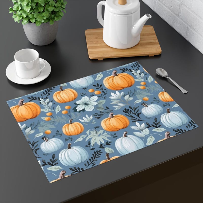 Pumpkin Placemat - Etsy