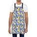 Italian Apron, Lemons and Blue Tile Kitchen Apron Spring Baking Apron ...