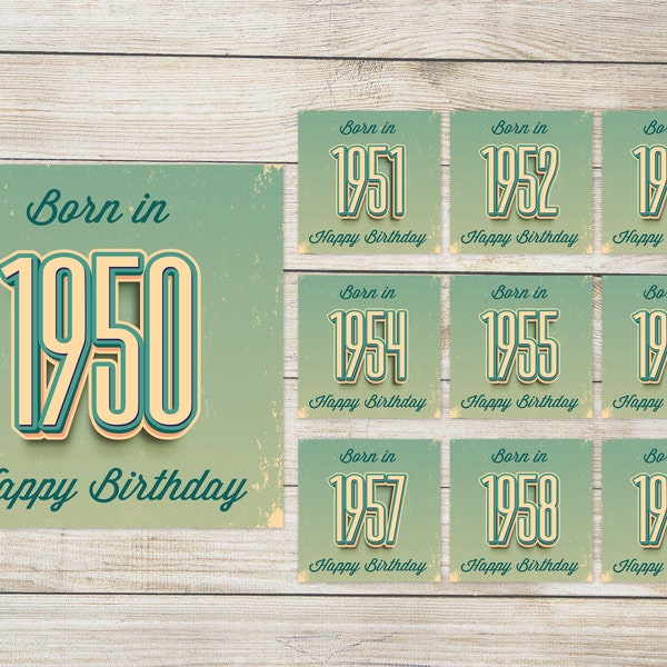 1950s Birthday Card - Etsy UK