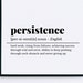 Persistence Definition, Printable Wall Art, Persistence Printable ...
