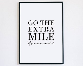 Extra Mile Poster - Etsy