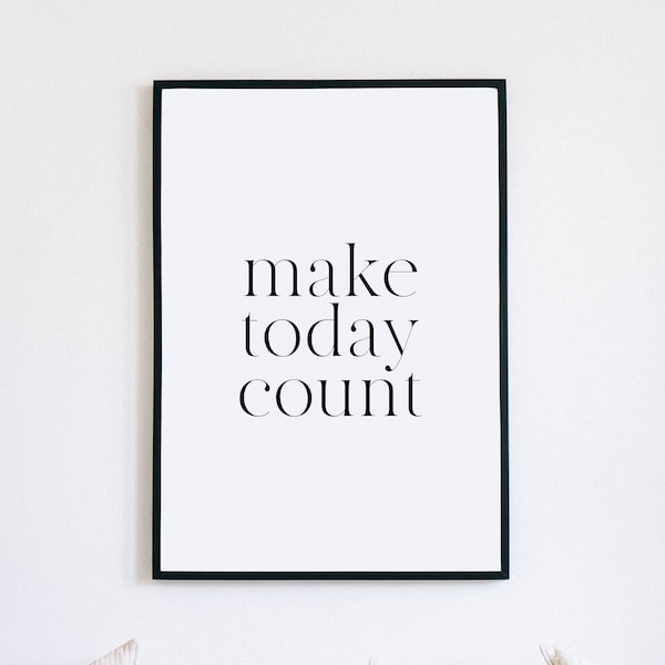 Make Today Count - Etsy