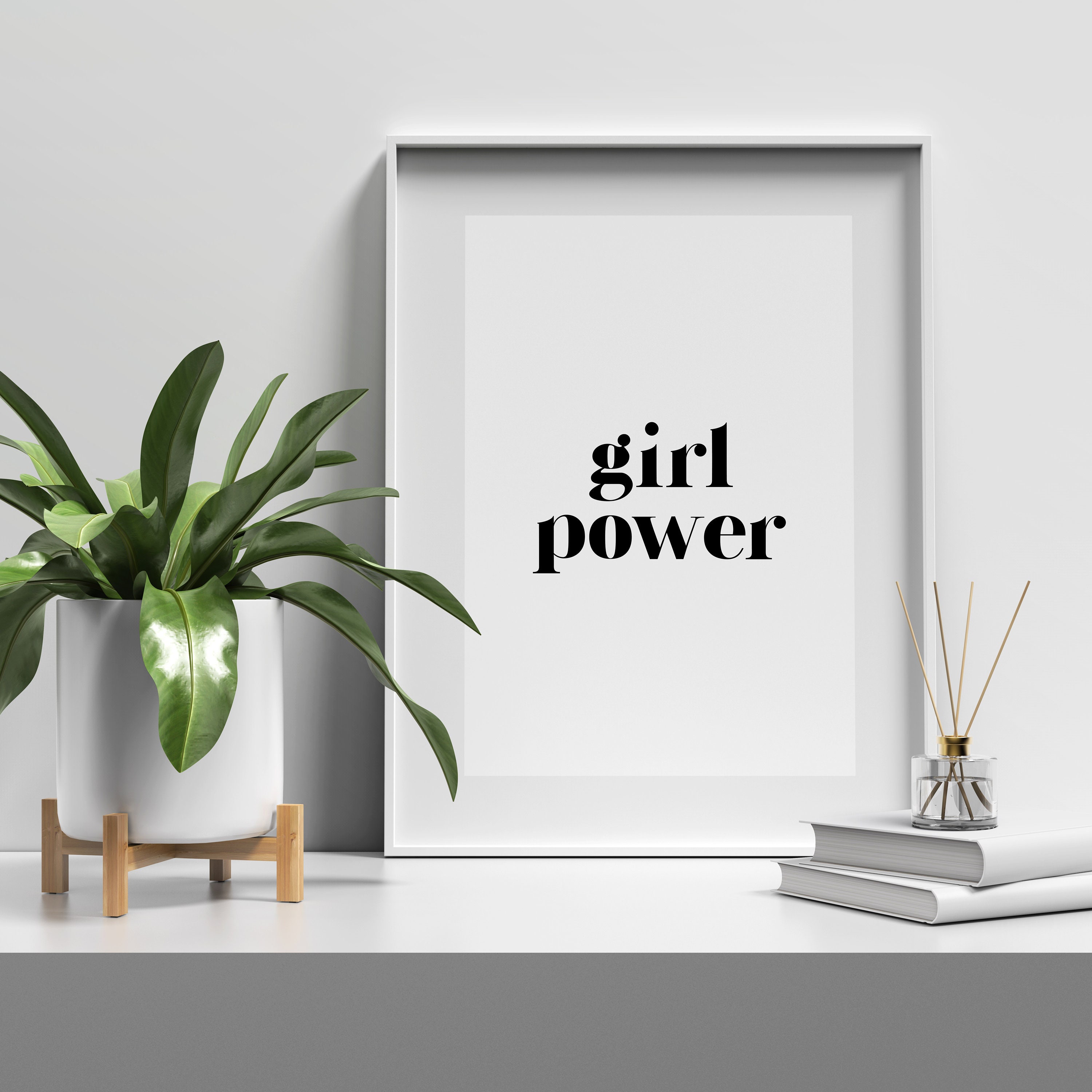 Girl Power Print, GRL PWR, Girl Power Poster, Girl Power Wall Art, Grl ...