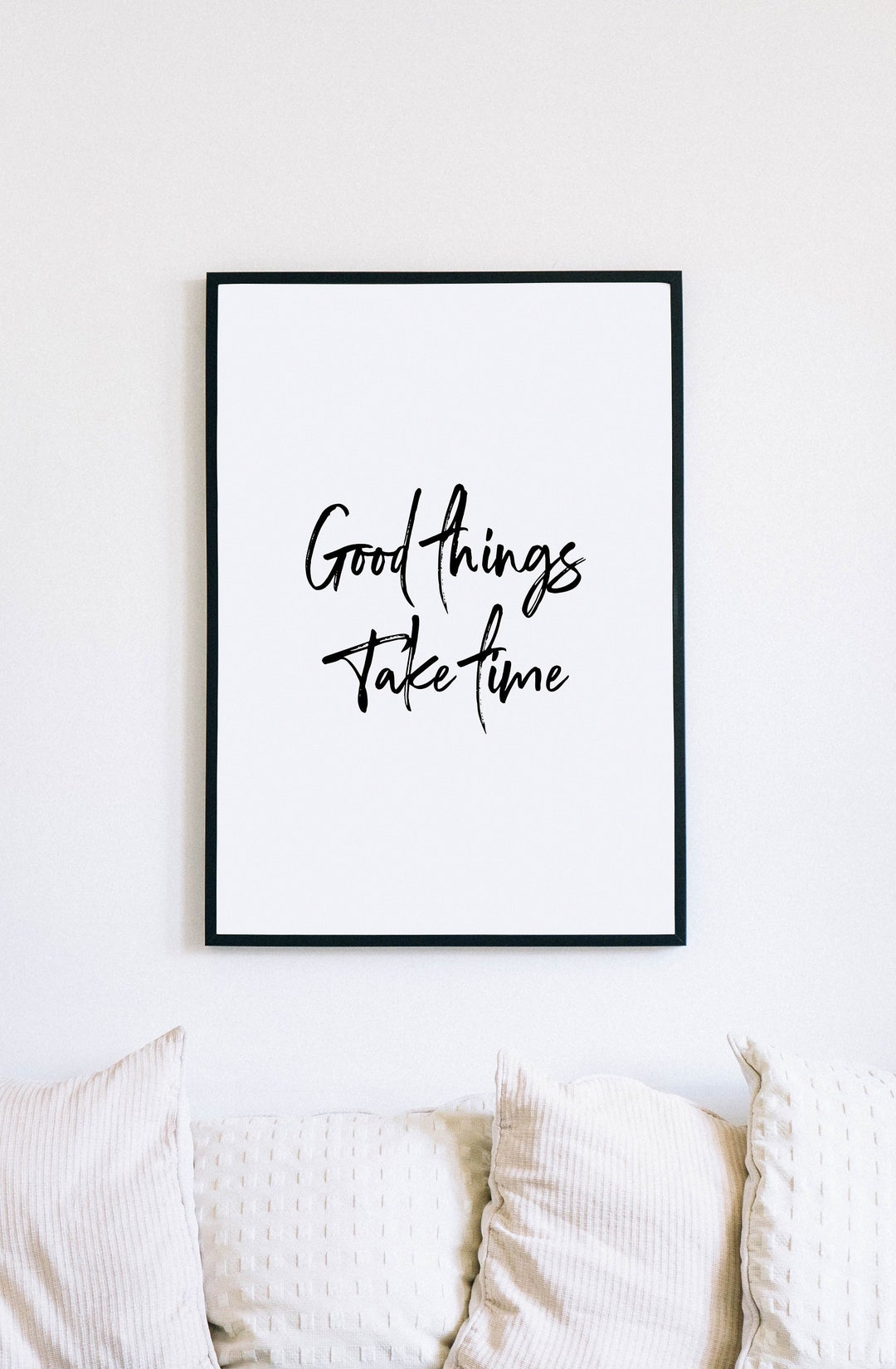 Motivational Poster, Good Things Take Time, Printable Wall Art ...