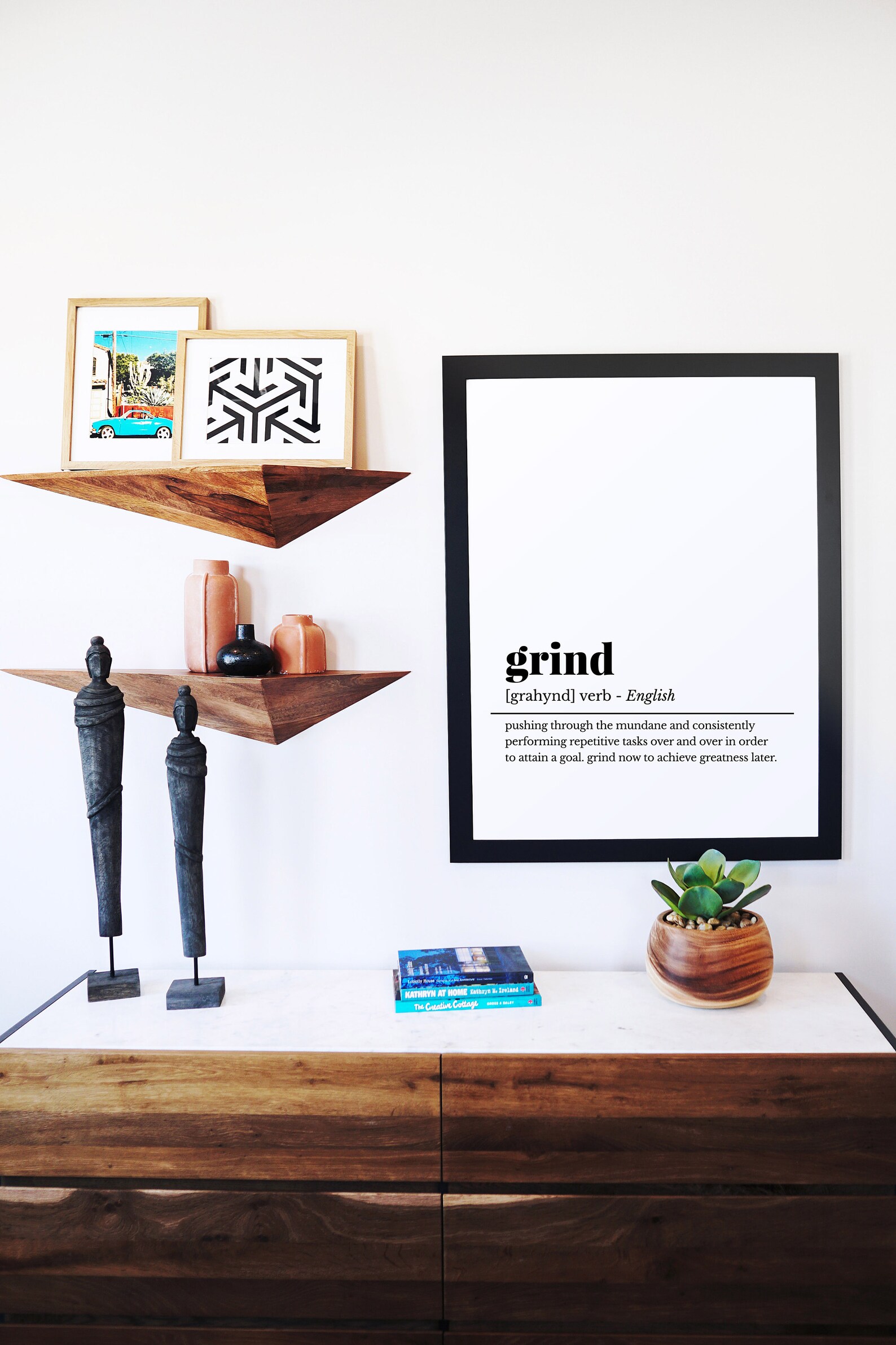 Grind Definition Print, Grind Poster, Grind Wall Art, Home Office Wall ...