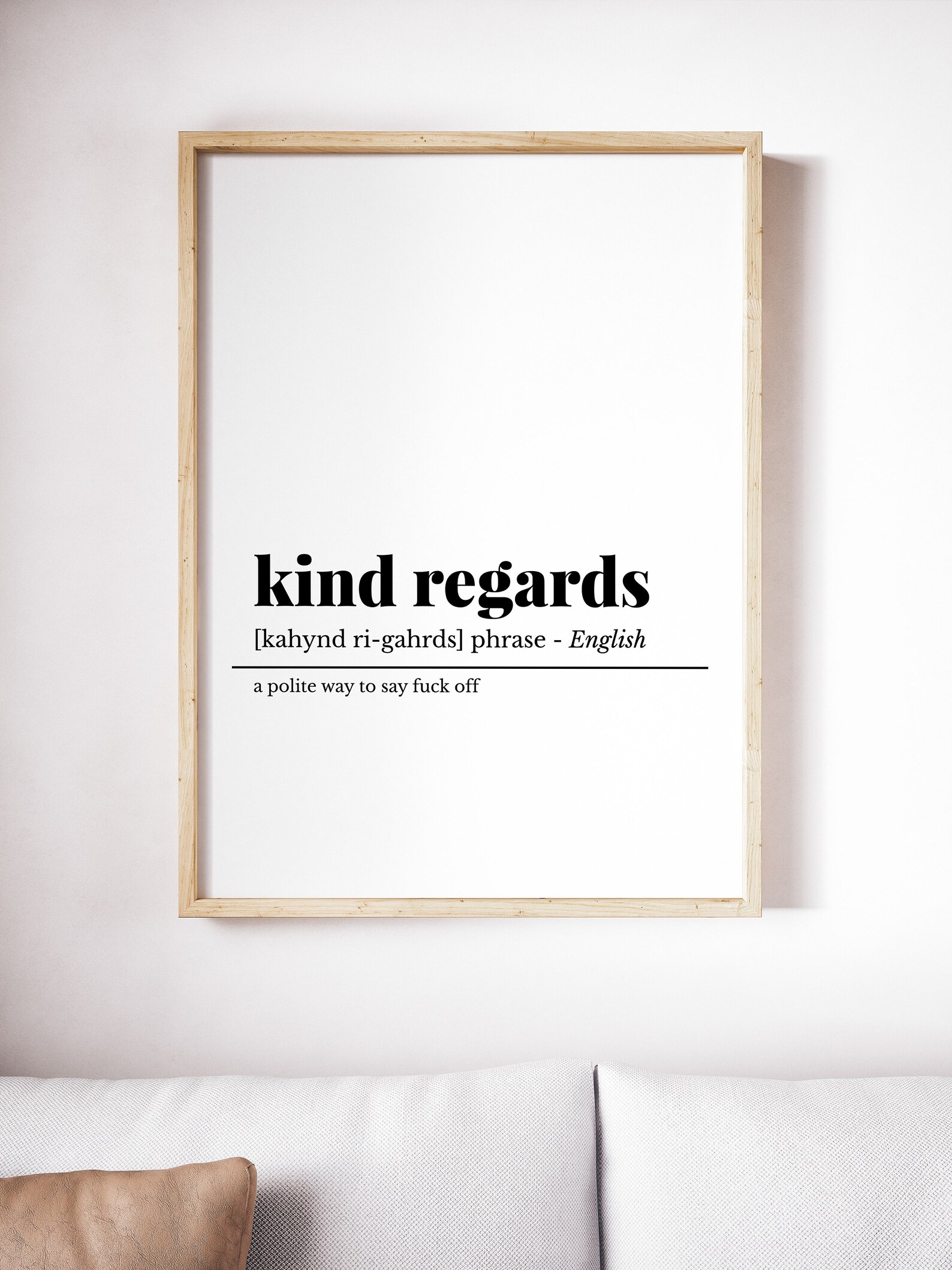Funny Office Poster Kind Regards Definition Print Funny Etsy funny-office-poster-kind-regards-definition-print-funny-etsy