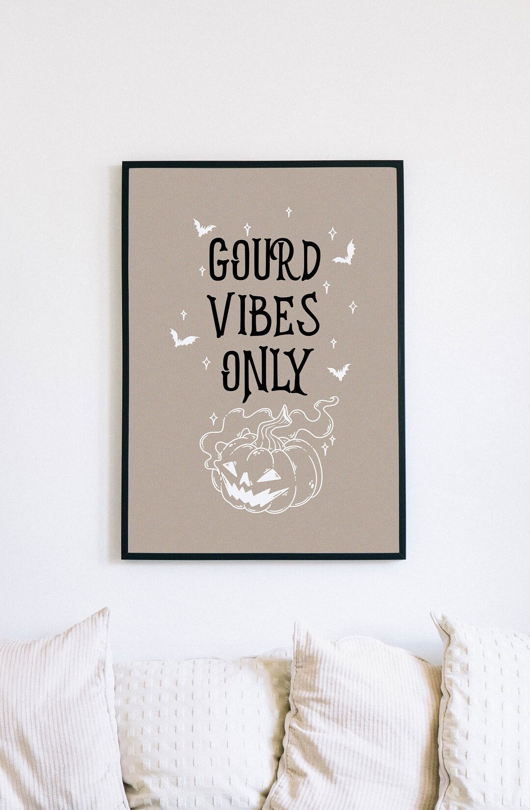 Creepy Decor, Gourd Vibes Only, Halloween Printables, Halloween Home ...