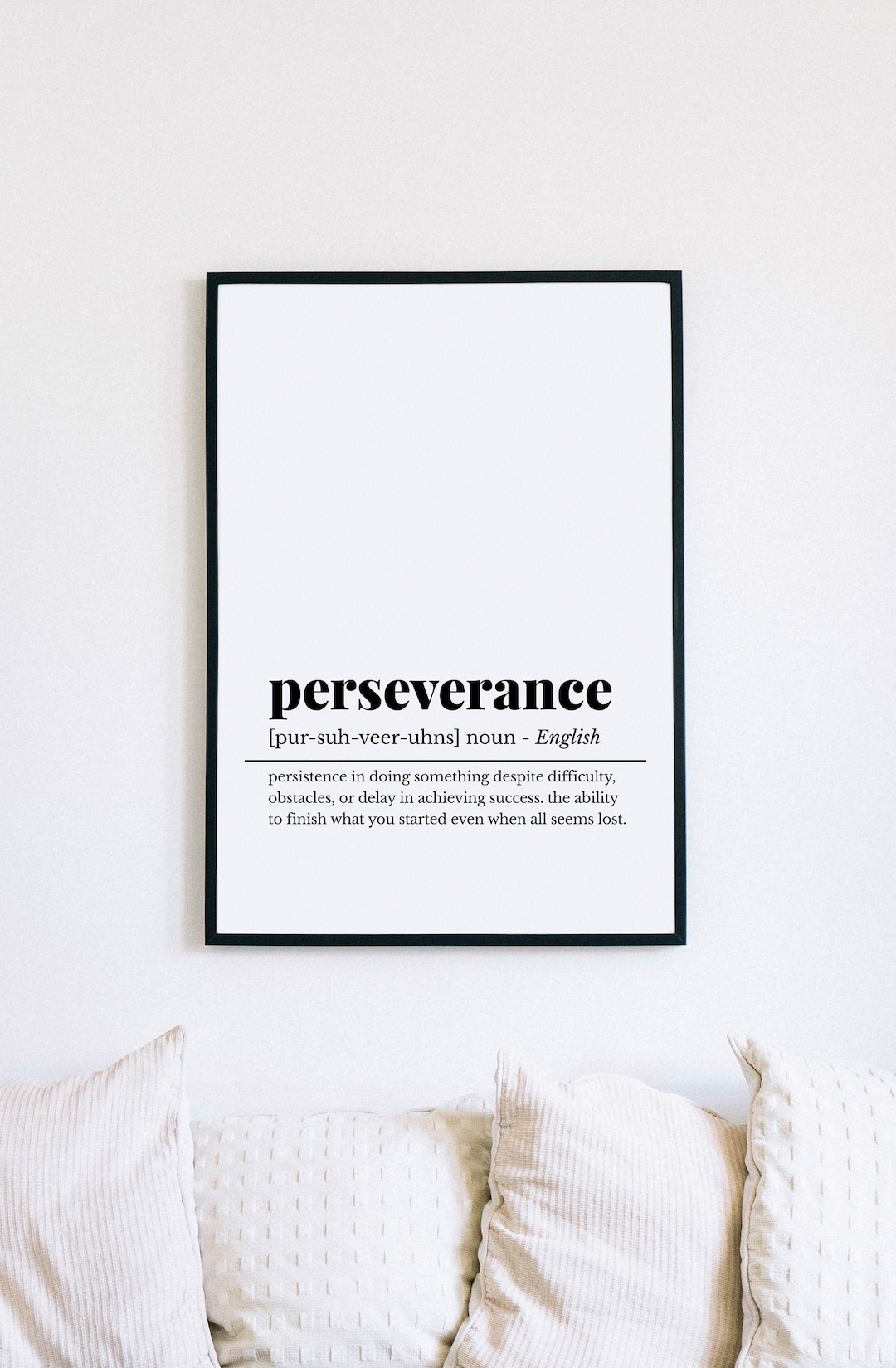 Perseverance Definition, Printable Wall Art, Perseverance Print ...