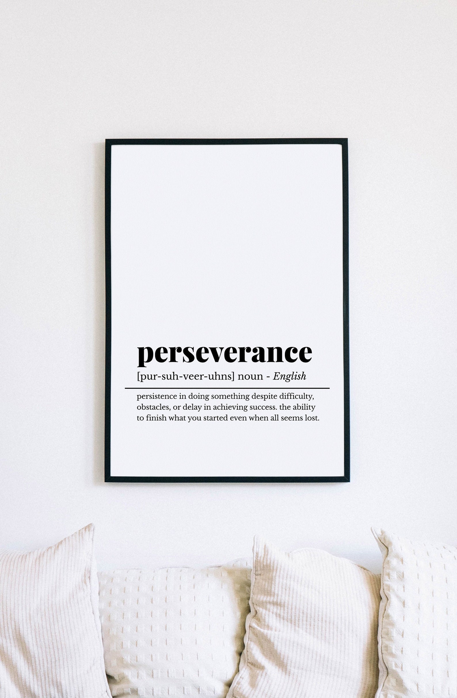 Perseverance Definition, Printable Wall Art, Perseverance Print ...