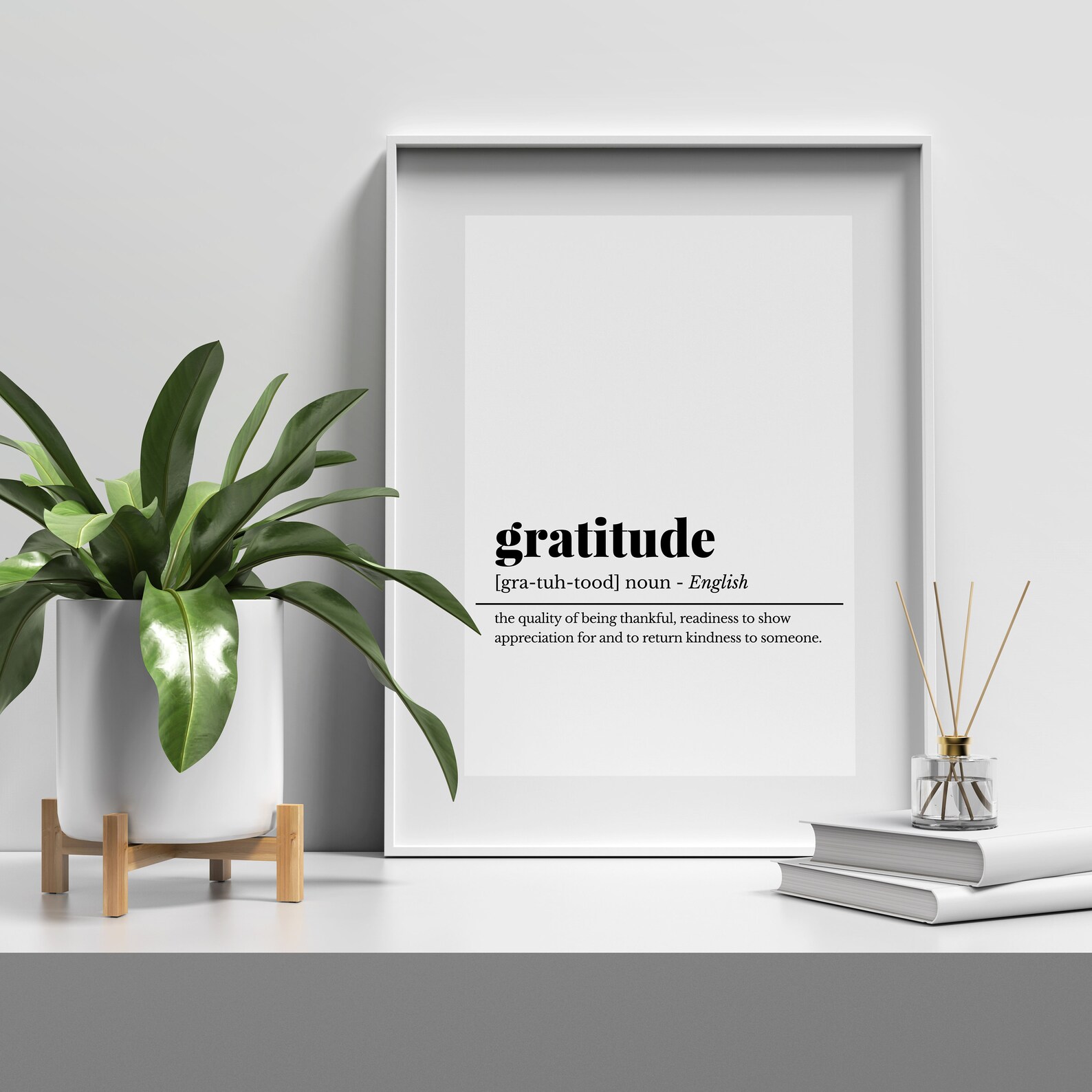 Gratitude Definition Gratitude Print Gratitude Poster | Etsy