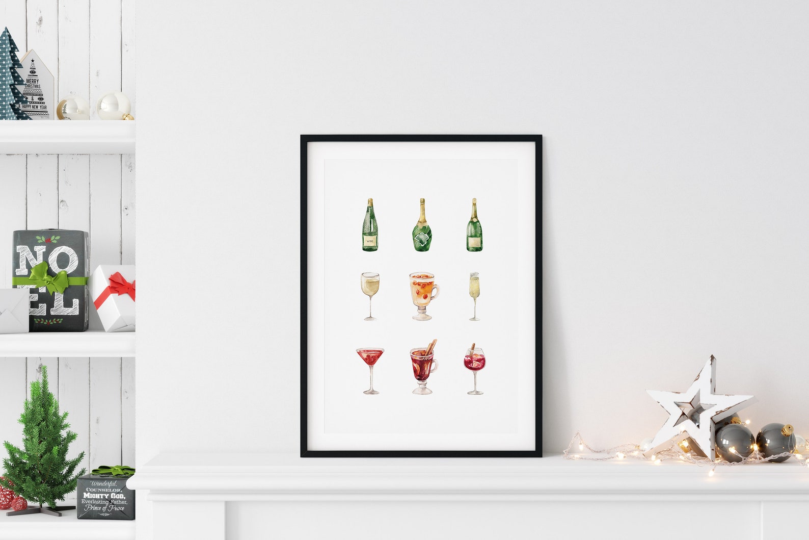 Christmas Printable Wall Art, Christmas Winter Drinks, Mulled Wine ...