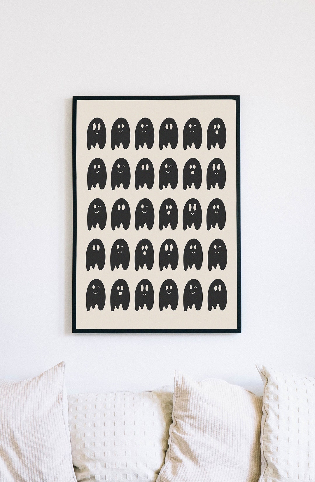Cute Ghost Print, Spooky Prints, Halloween Decor, Ghost Wall Art ...