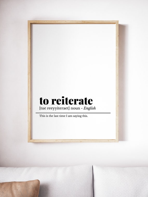 Funny Home Office Poster to Reiterate Funny Definition | Etsy