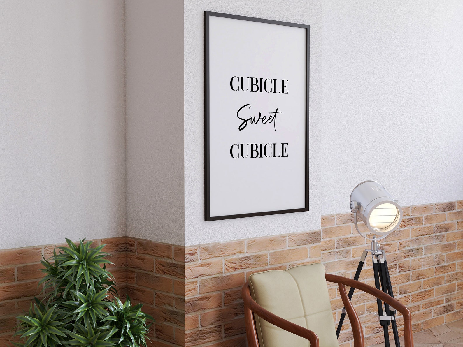 Work Printable Art, Cubicle Sweet Cubicle, Printable Wall Art, Office ...