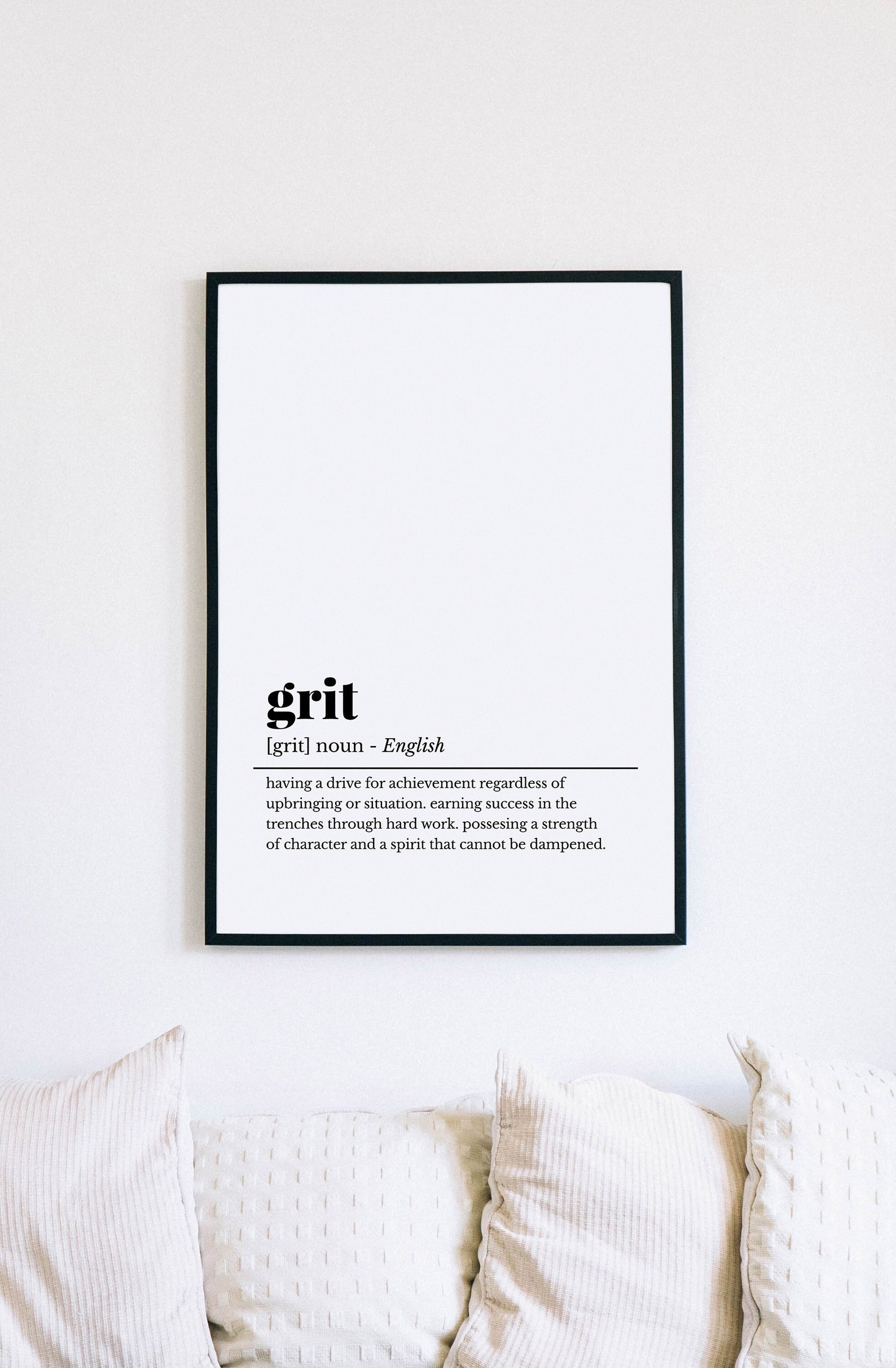 Grit Definition Printable Wall Art Grit Print Grit Poster - Etsy