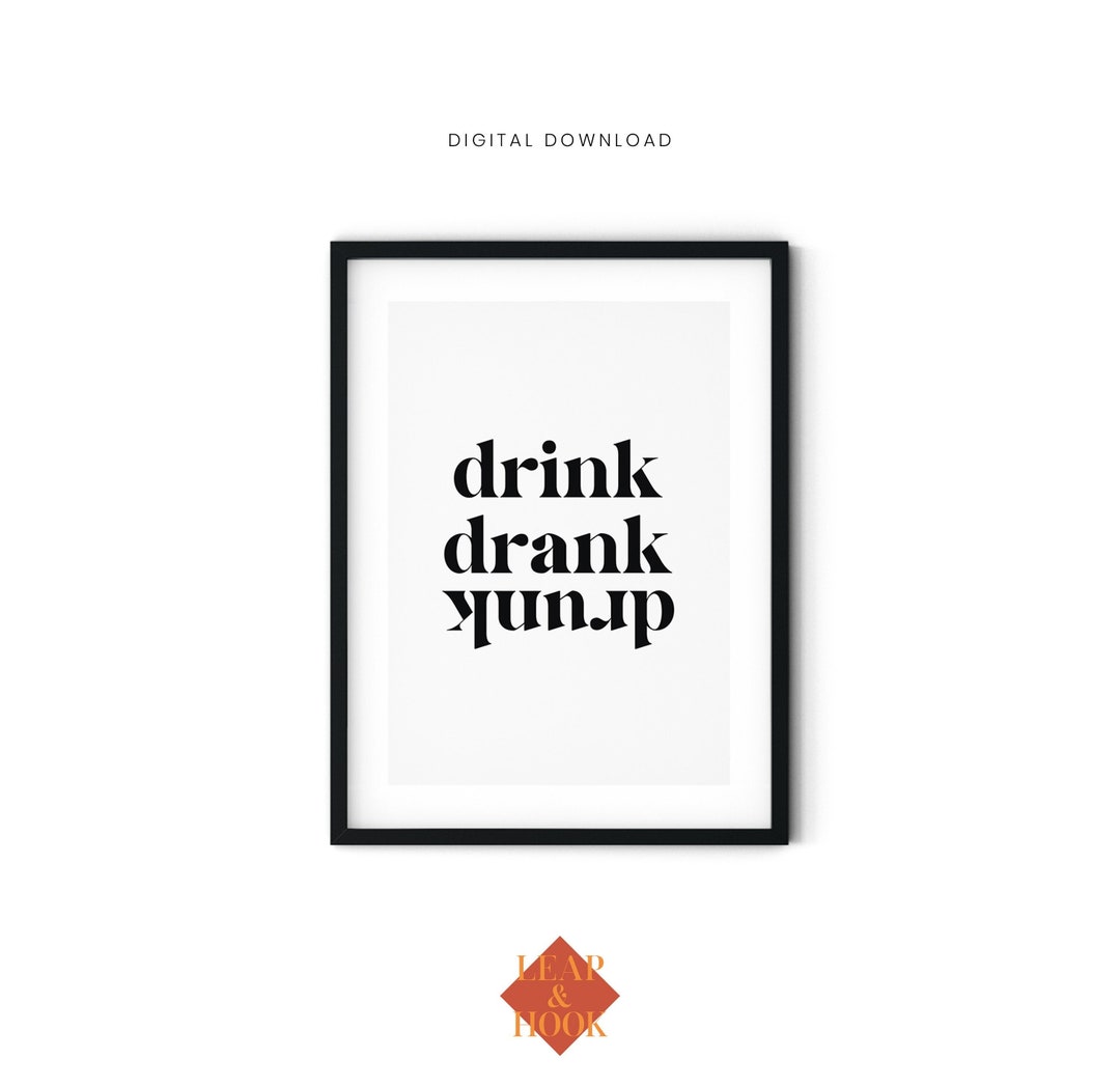 Funny Bar Sign, Funny Bar Cart Decor, Bar Cart Prints, Trendy Bar Wall ...