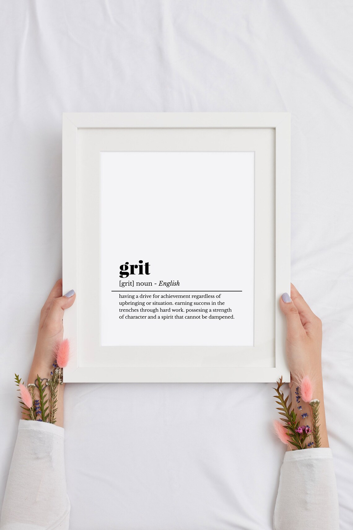 Grit Definition Printable Wall Art Grit Print Grit Poster | Etsy