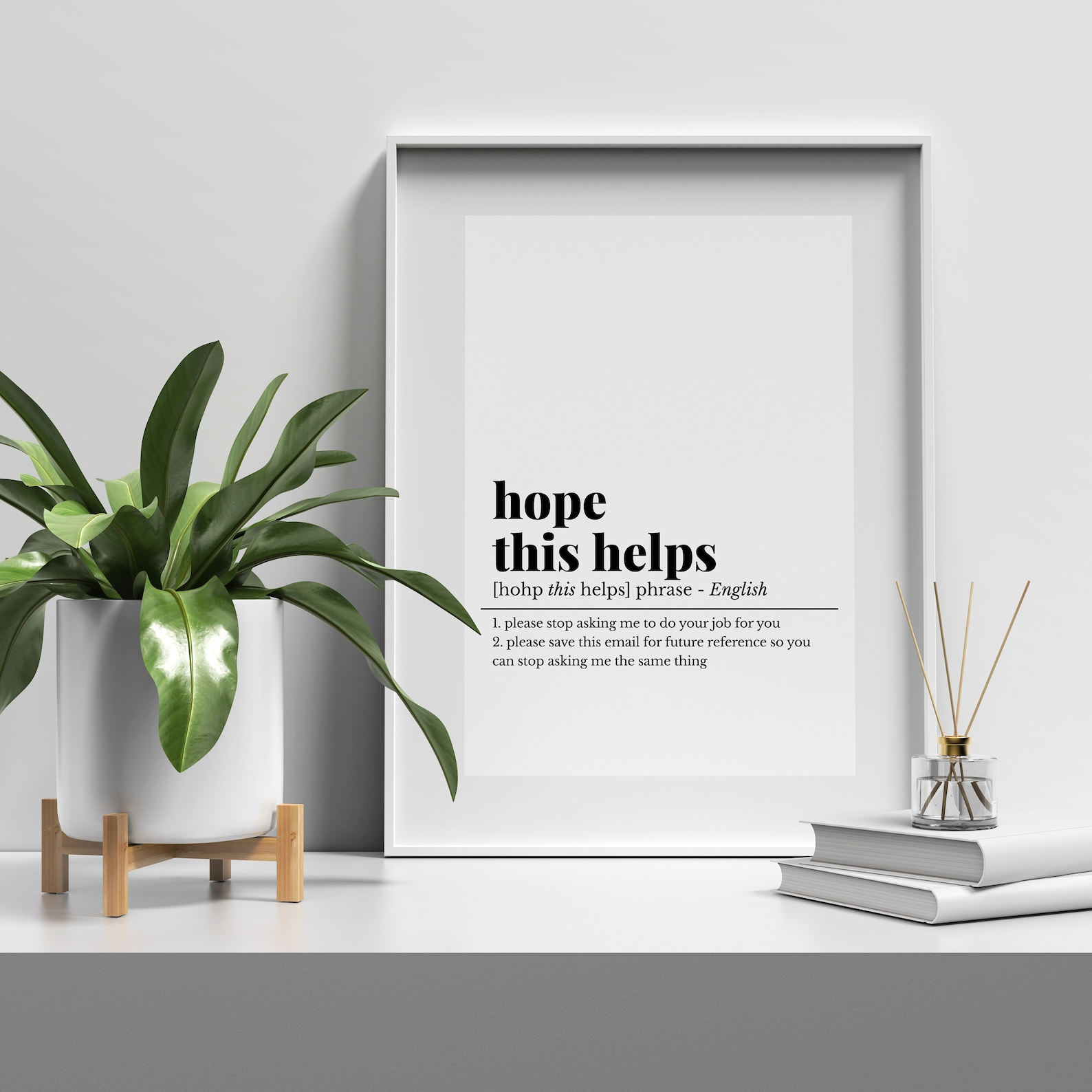 Home Office Decor Office Wall Art Hope This Helps - Etsy